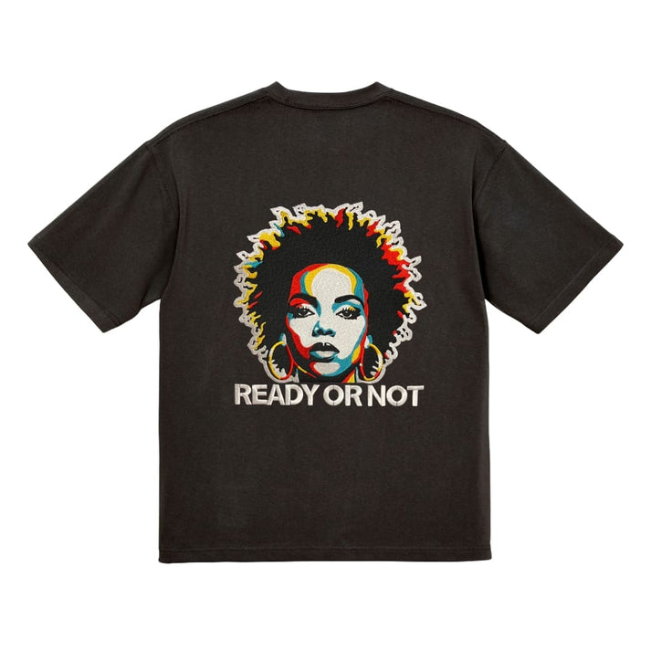 READY OR NOT 刺繍Tシャツ | BROOKSTAR stitch